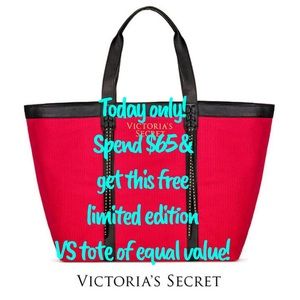 Victoria's Secret | Bags | Spend 65 Get This Free Limited Ed Vs Tote ...